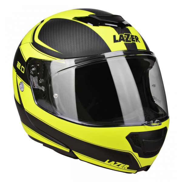 Casque Lazer MONACO EVO 2-0 PURE CARBON / Jaune au meilleur prix Moto ...